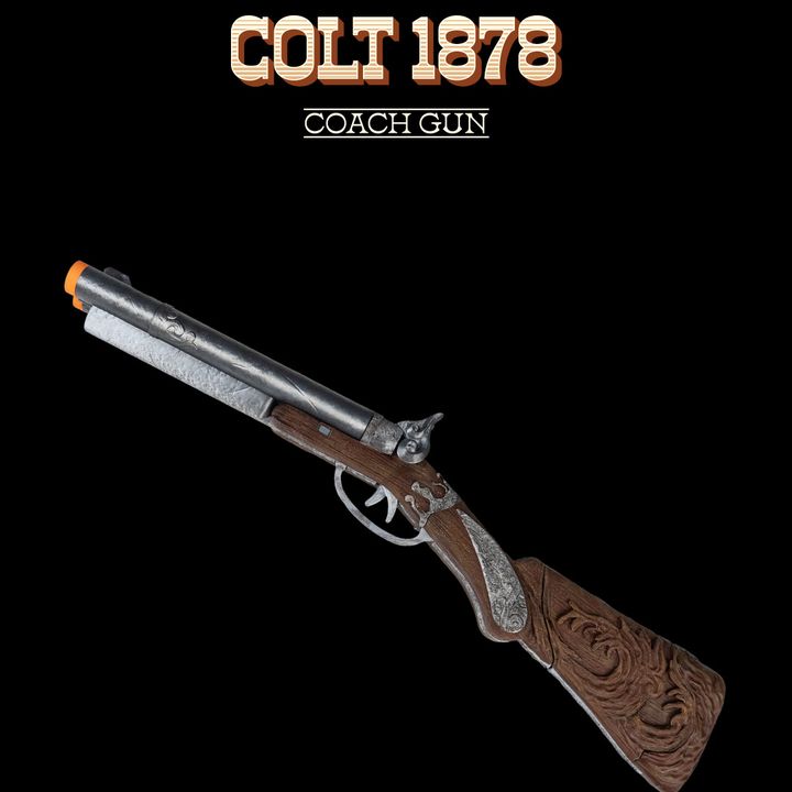 3D Printable Colt 1878 Coach Gun by Stlflix